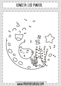 Dibujos para conectar puntos y números (Para imprimir)