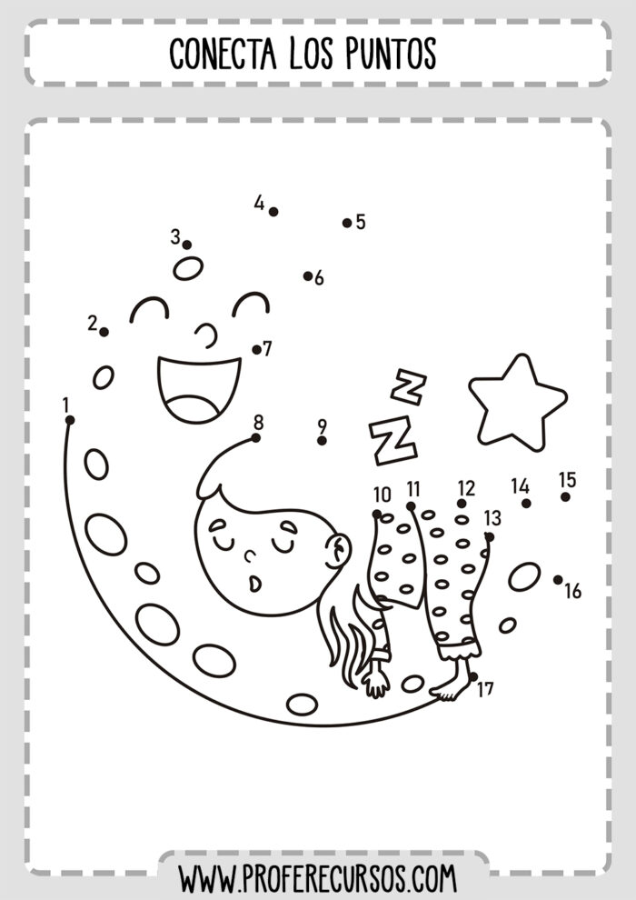 Dibujos para conectar puntos y números (Para imprimir)