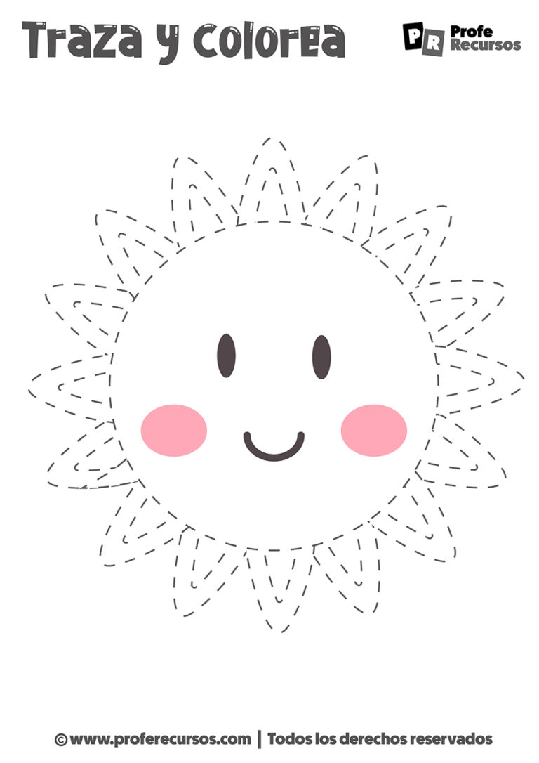 Dibujos para trazar y colorear