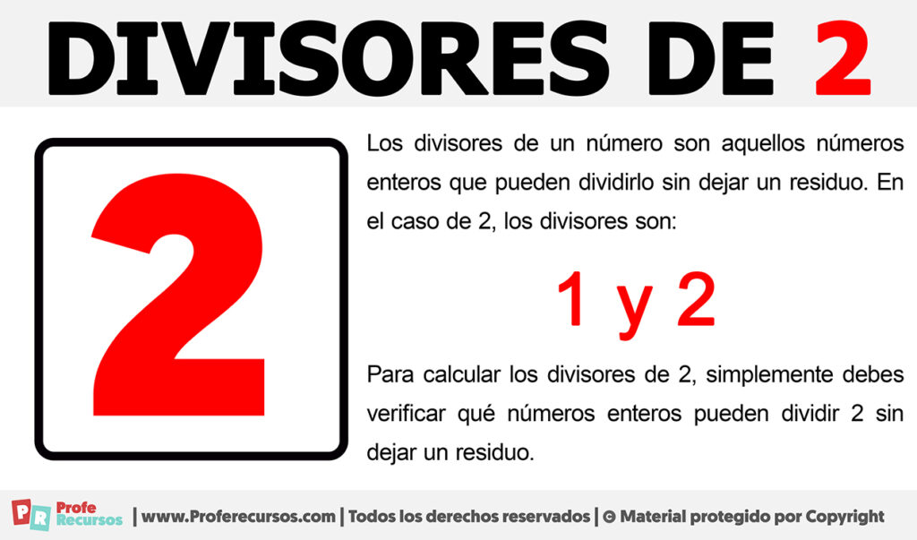 Divisores de 2