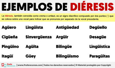 Ejemplos de Palabras con Diéresis | Ejemplos de Diéresis