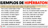 Ejemplos de Hipérbaton