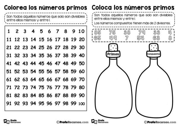 Ejercicios de Números Primos Ejercicios de Números Primos