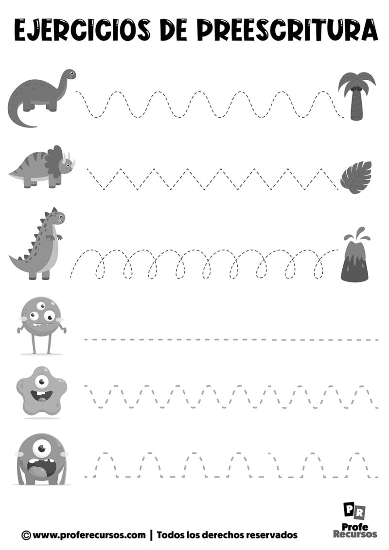 Grafomotricidad Preescritura Preescolar Imageneseducativas Ejercicios ...