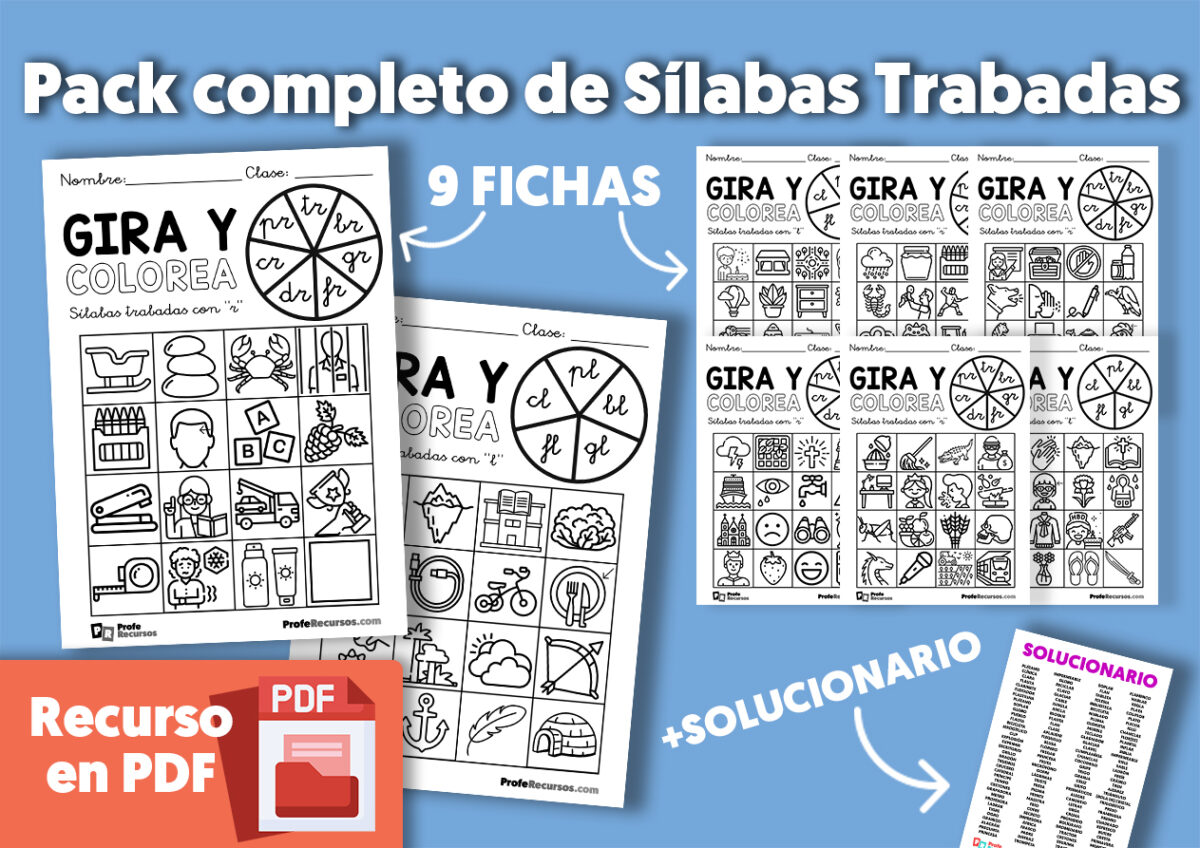 Actividades de Sílabas Trabadas | ¡LISTAS PARA IMPRIMIR!