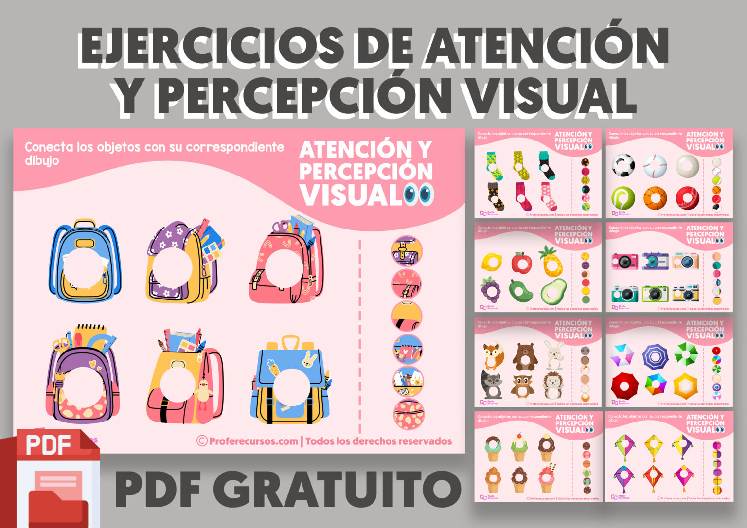 Ejercicios de Atención y Percepción Visual para Niños Ejercicios de Atención y Percepción Visual para Niños