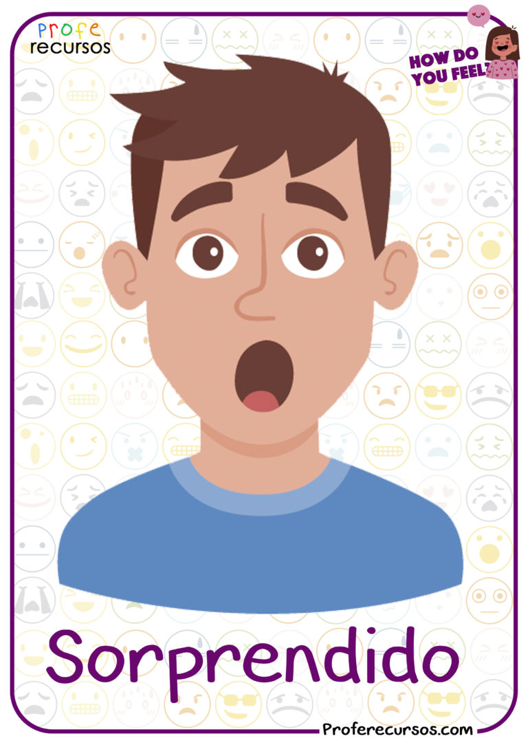 Tarjetas de vocabulario-Flashcards: Emociones-Feelings