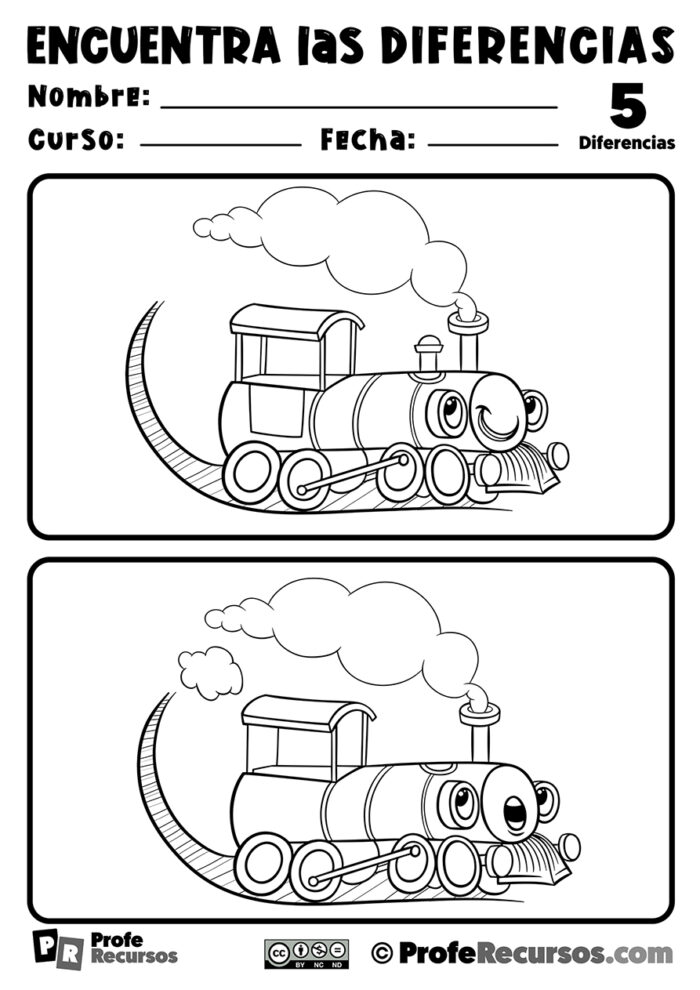Encuentra Las Diferencias | Fichas para Niños DESCARGABLES