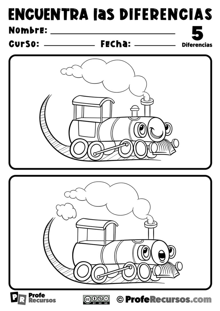 Encuentra Las Diferencias | Fichas para Niños DESCARGABLES