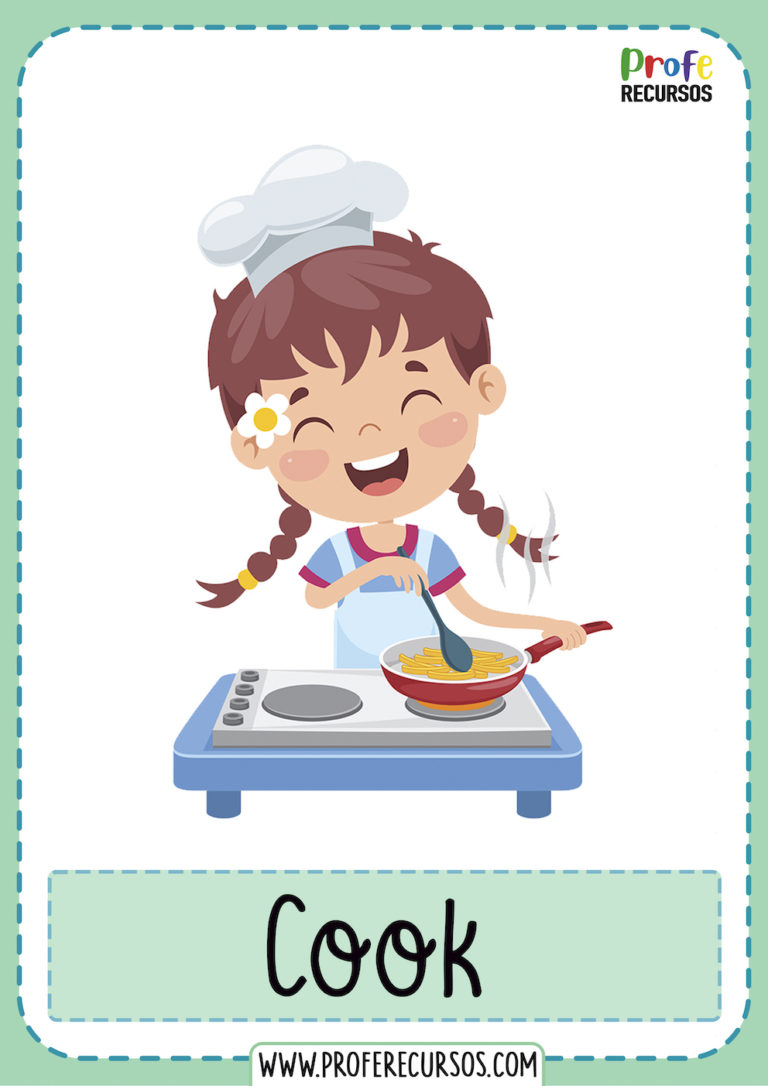 Action verbs flashcards for kids Present Tense ESL