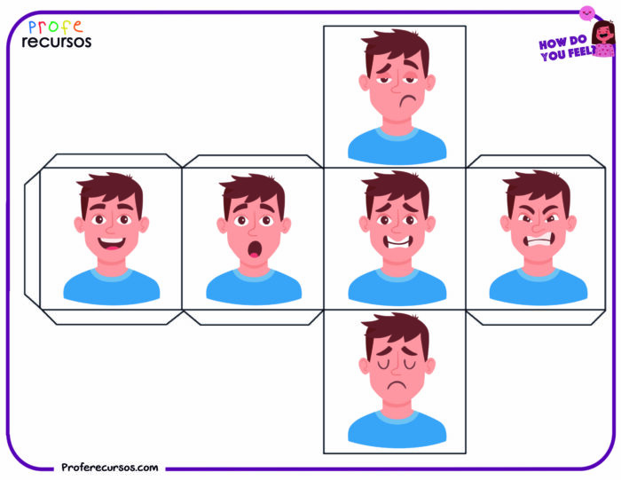 Tarjetas de vocabulario-Flashcards: Emociones-Feelings