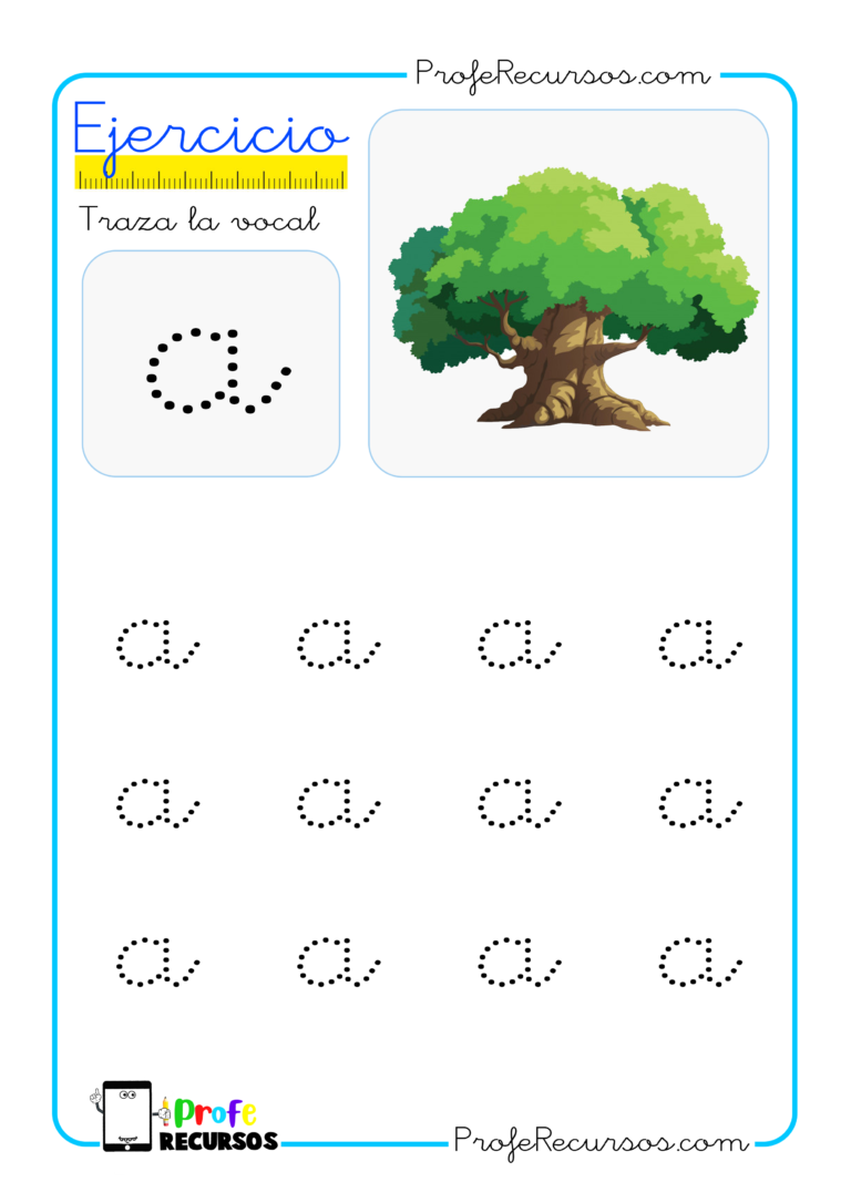 Fichas de lectoescritura vocal (A)