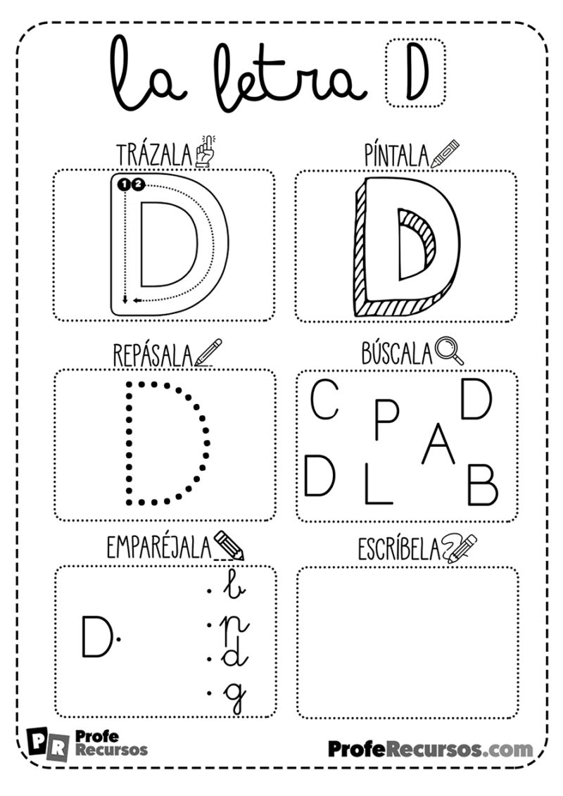 Fichas de Lectoescritura para Aprender las Letras del Abecedario