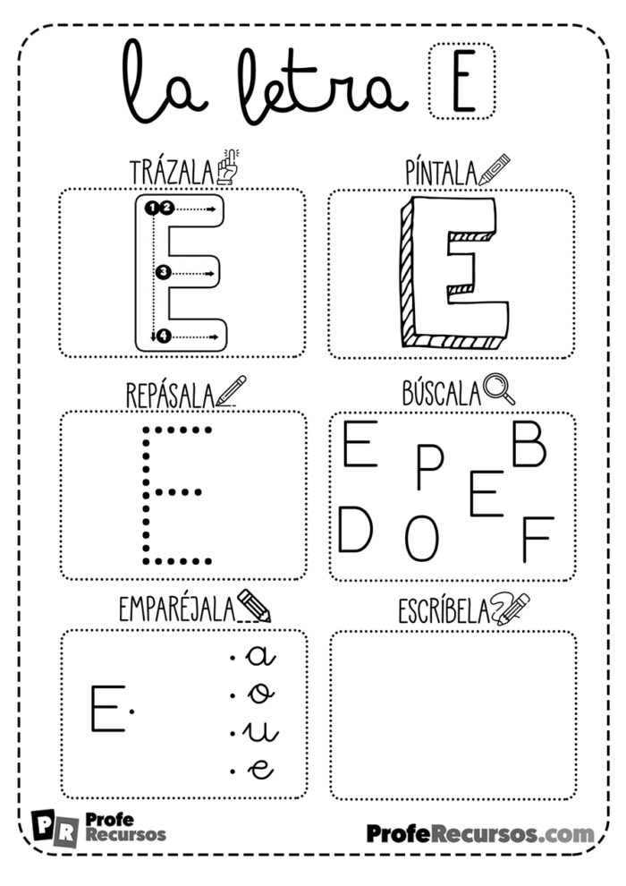 Fichas de Lectoescritura para Aprender las Letras del Abecedario