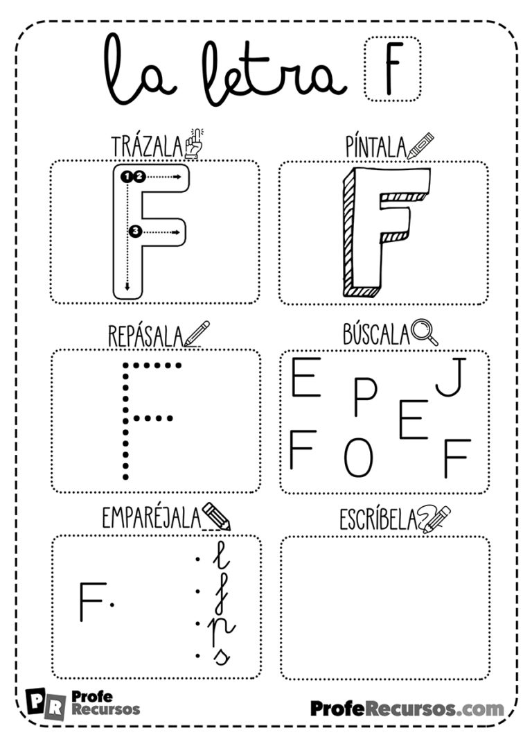 Fichas de Lectoescritura para Aprender las Letras del Abecedario