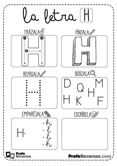 Ficha letra h