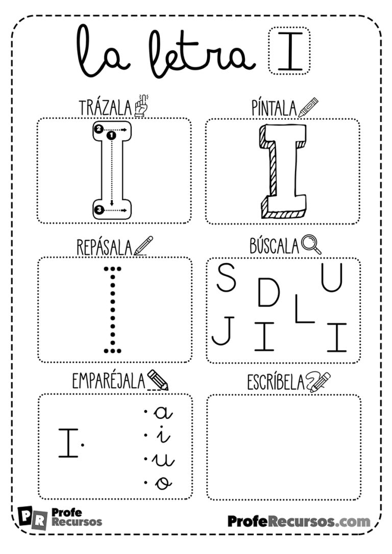 Fichas de Lectoescritura para Aprender las Letras del Abecedario