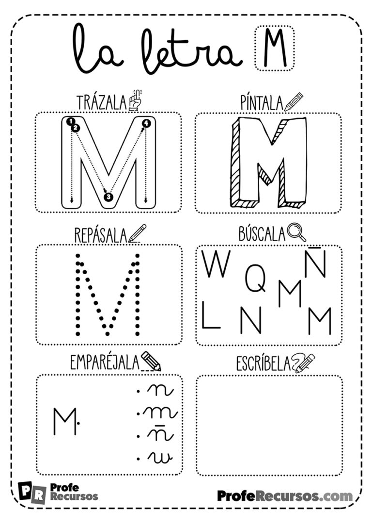 Fichas de Lectoescritura para Aprender las Letras del Abecedario
