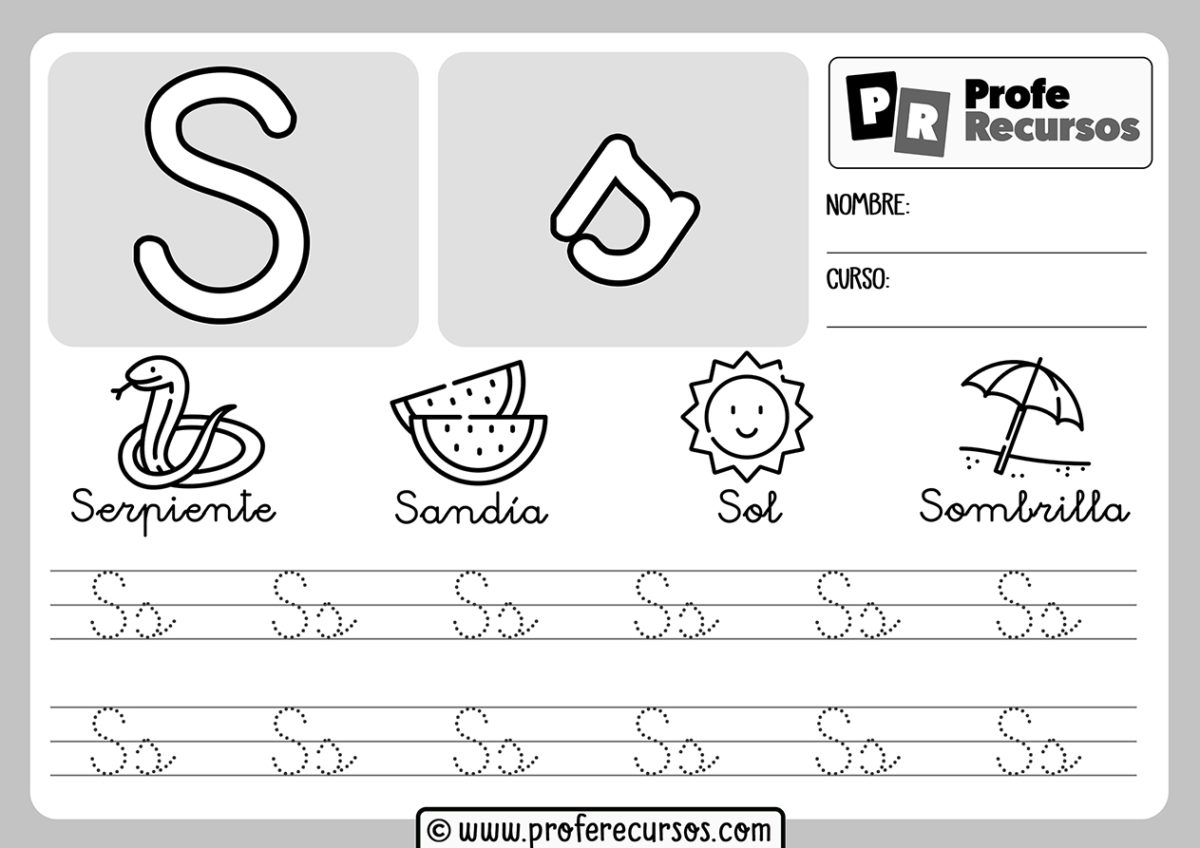Letra S Ficha Interactiva Lectoescritura Fichas Letra S – Bilarasa Letra S Ficha Interactiva Lectoescritura Fichas Letra S – Bilarasa