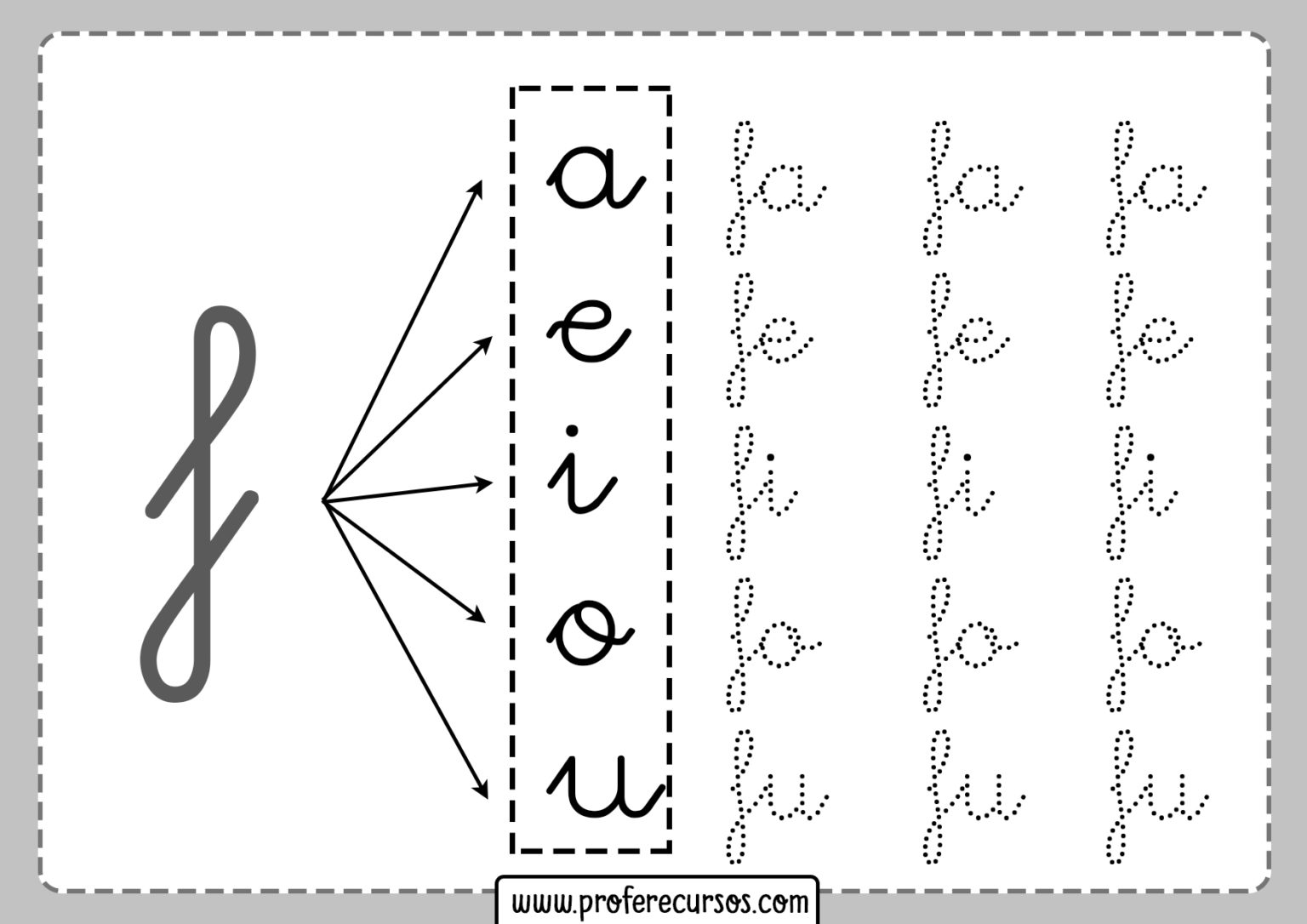 Fichas Silabas Directas Letra F fa fe fi fo fu