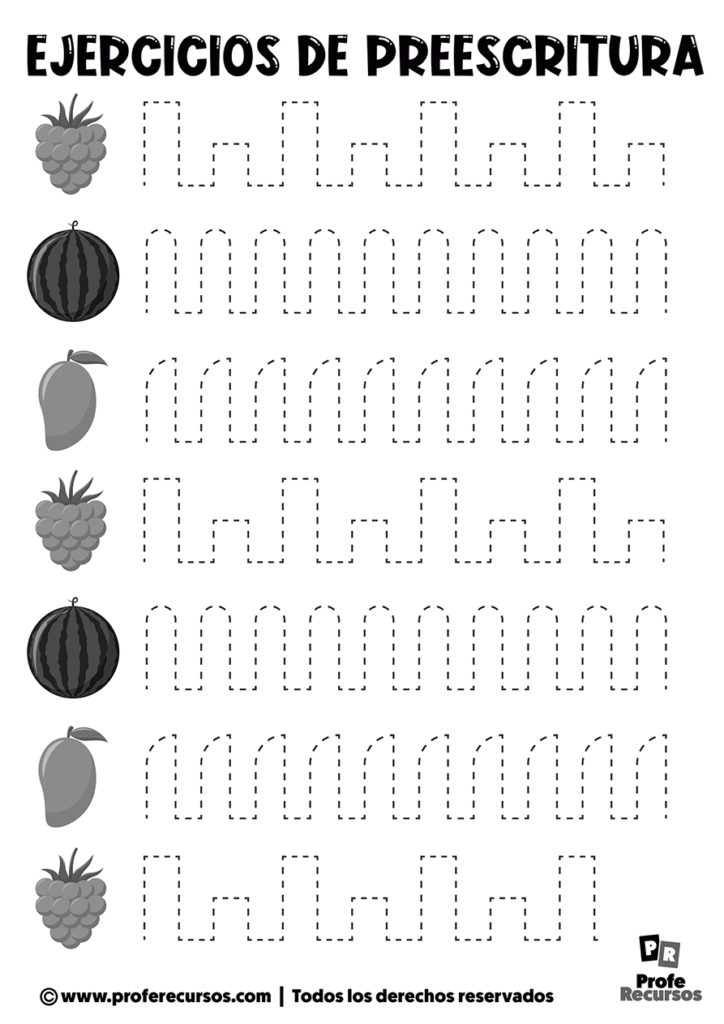 Ejercicios de Preescritura para Niños | LISTOS para IMPRIMIR