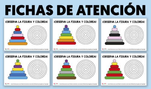 Fichas de Atención para Niños → Listas para Imprimir!