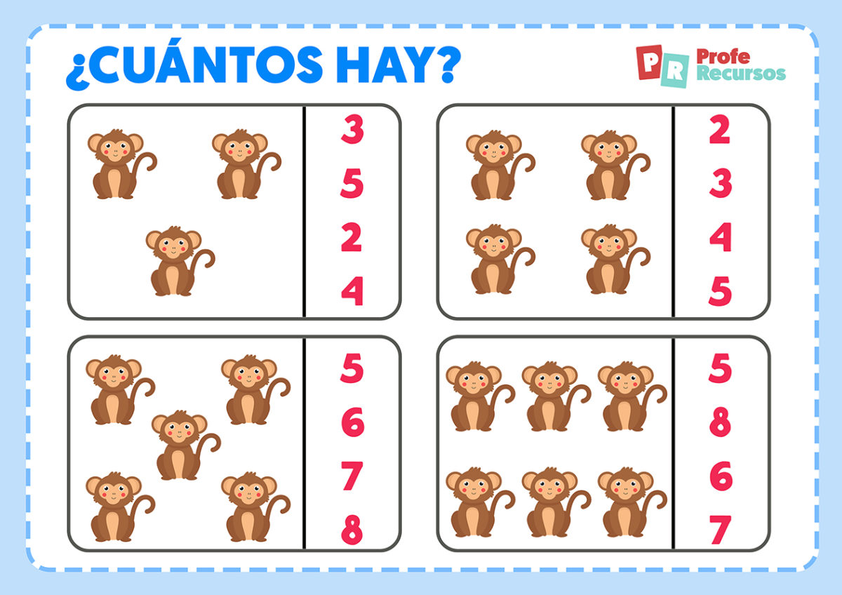 Fichas de cuantos hay matematicas Fichas de cuantos hay matematicas