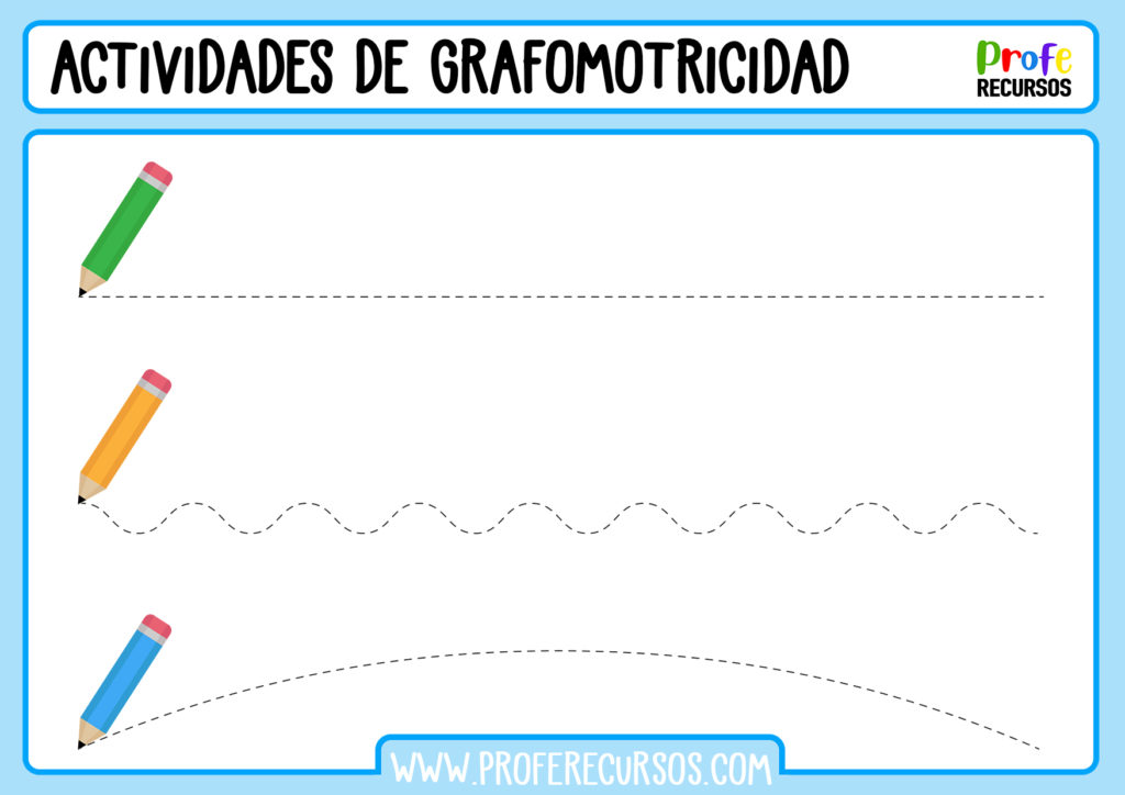 Actividades y Ejercicios de Grafomotricidad | Proferecursos