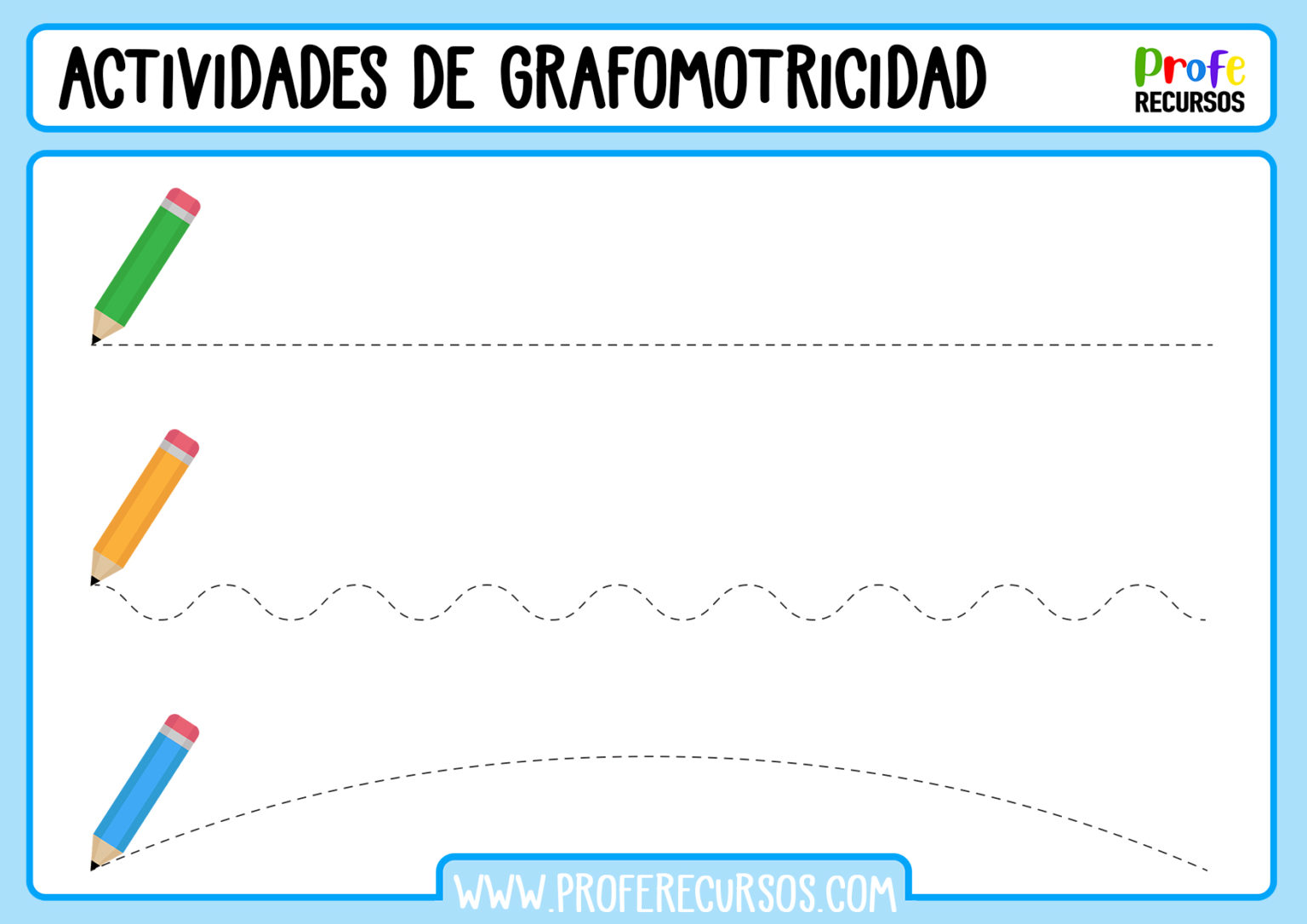 Actividades y Ejercicios de Grafomotricidad | Proferecursos