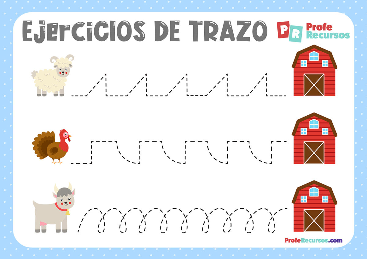 Fichas de Trazo | Actividades de Trazo y Grafomotricidad