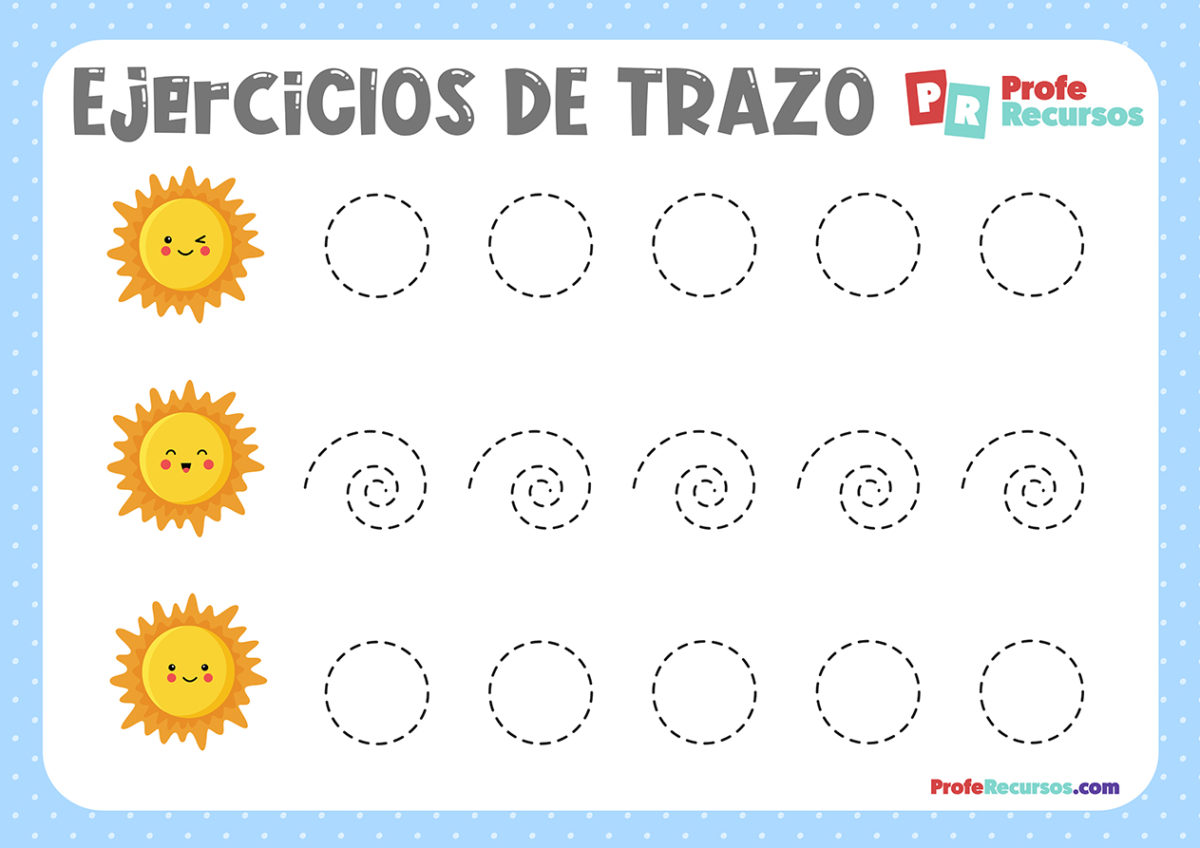 Fichas de Trazo | Actividades de Trazo y Grafomotricidad