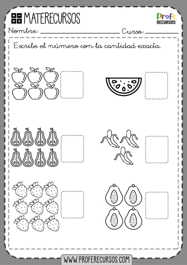 Fichas de Conteo | Aprender los Numeros y Contar