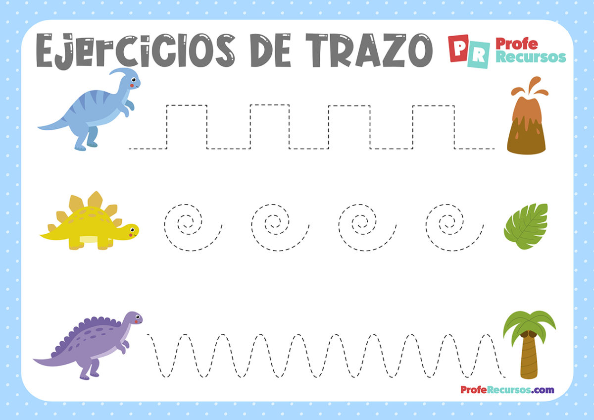 Fichas de Trazo | Actividades de Trazo y Grafomotricidad