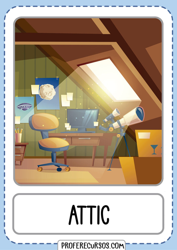 House Parts Vocabulary (Flashcards + Worksheets)