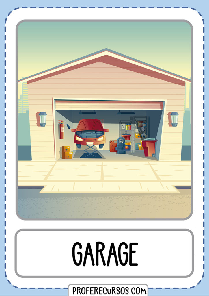 Flashcards House Parts Garage