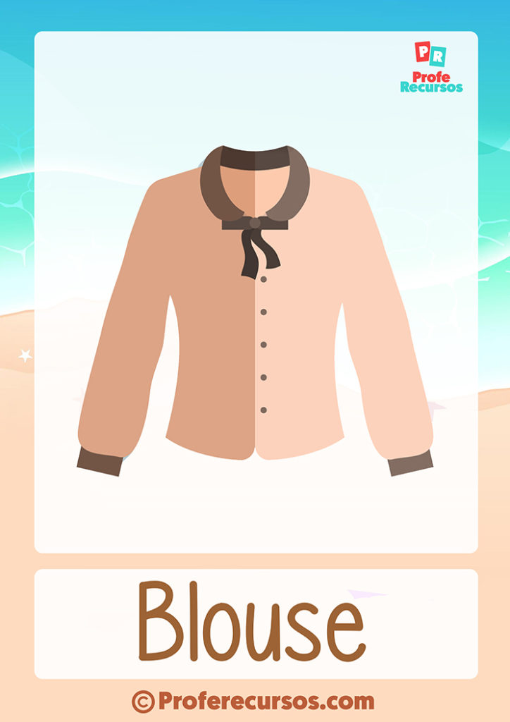 Summer Clothes Flashcards Collection for Primary Kids