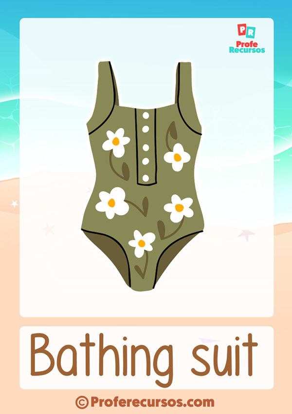Flashcards summer clothes vocabulary - Profe Recursos