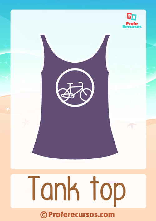 Summer Clothes Flashcards Collection for Primary Kids