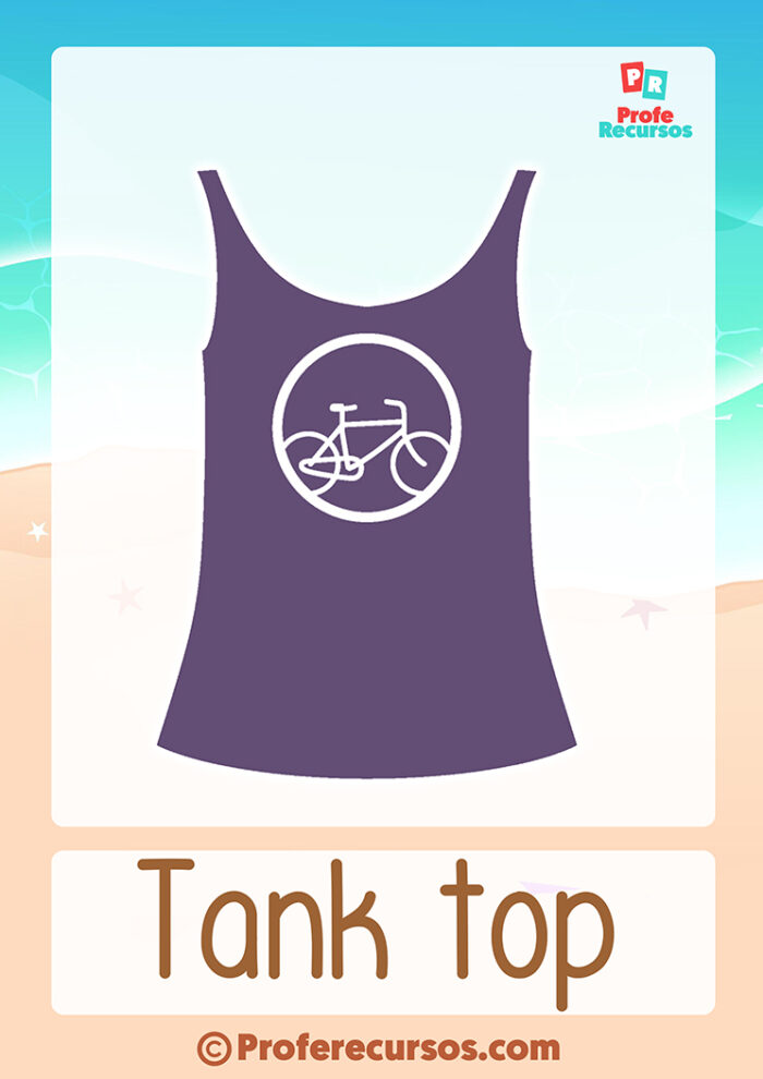 Summer Clothes Flashcards Collection for Primary Kids