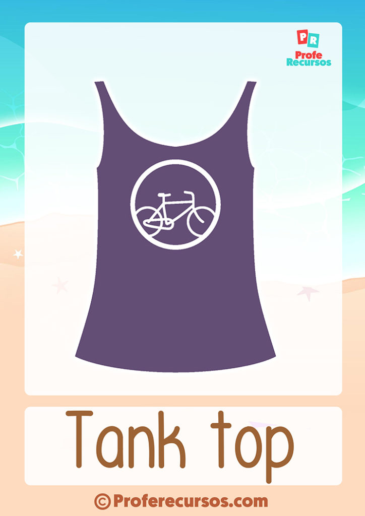 Summer Clothes Flashcards Collection for Primary Kids