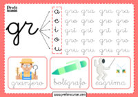 SÍLABAS TRABADAS (GR) Gra Gre Gri Gro Gru | Palabras Trabadas GR