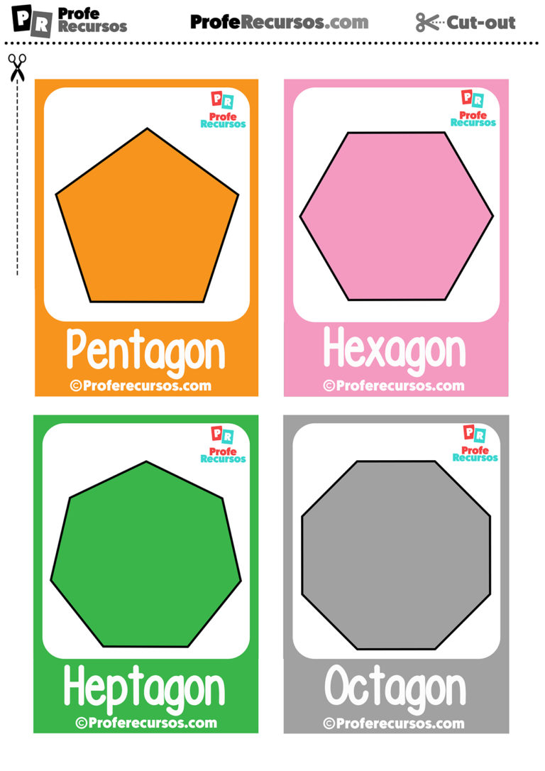 2D Free Shapes Cards to Print for Kids