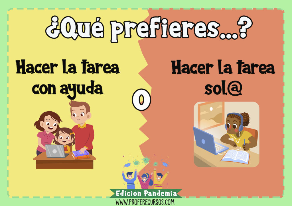 Juego de conversación "¿Qué prefieres?" (Edición Pandemia)