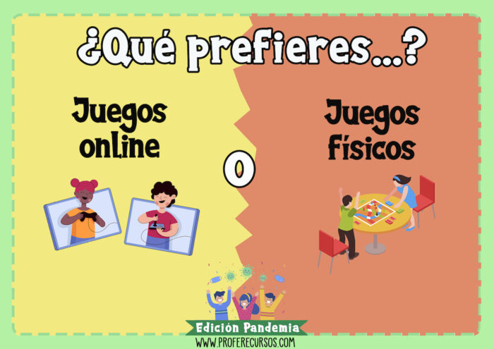 Juego de conversación "¿Qué prefieres?" (Edición Pandemia)