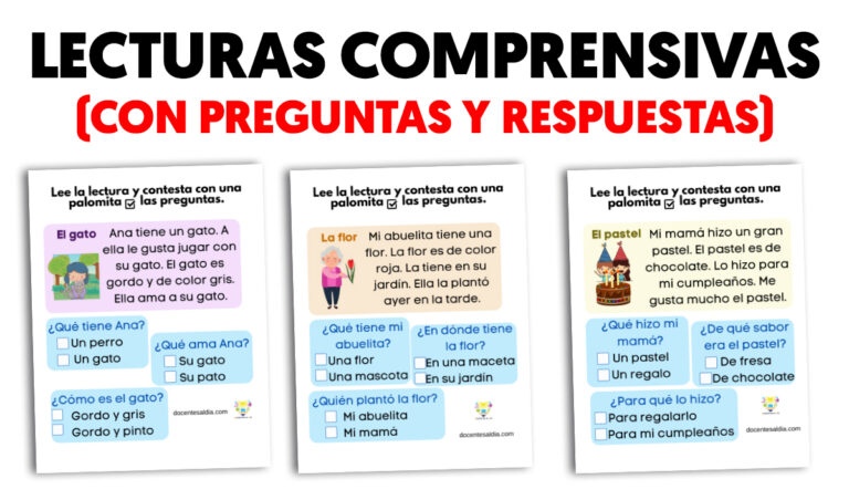 Lecturas Comprensivas (Con Preguntas y Respuestas) PDF
