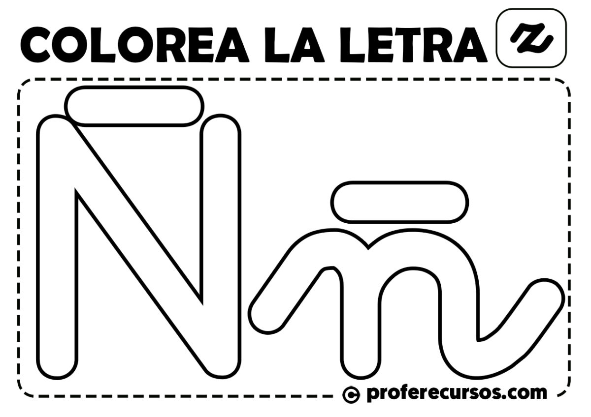 Letras para Colorear | ABECEDARIO COMPLETO para Colorear