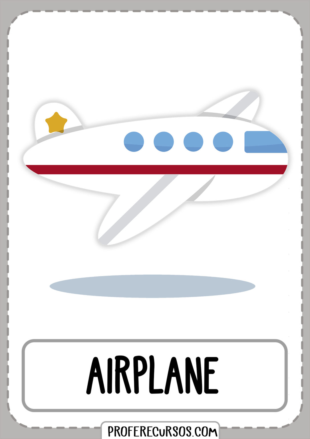 Tarjetas de Vocabulario de Medios de Transporte (Español e Inglés)