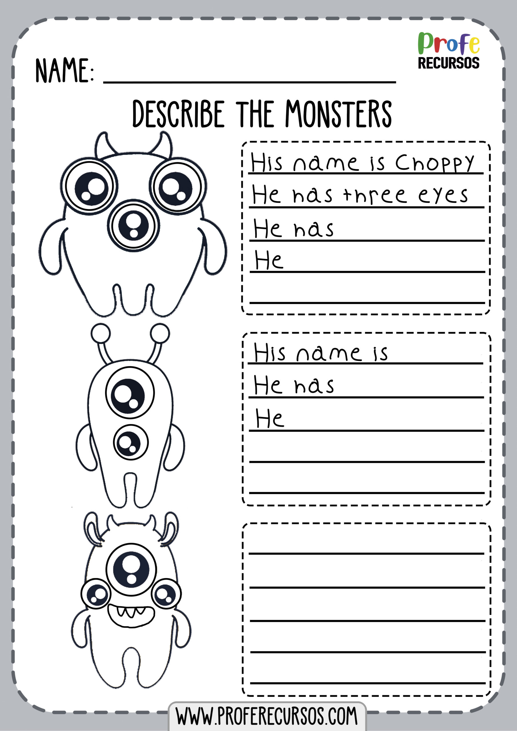 Monster-worksheet2