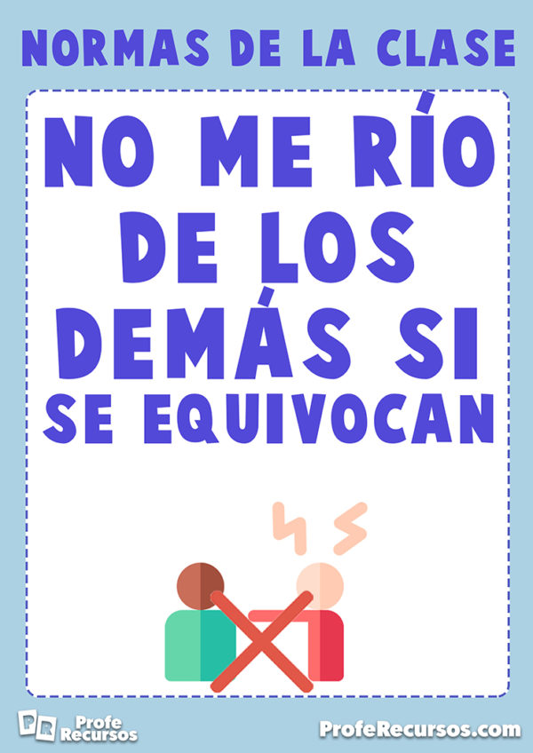 Normas de convivencia en el aula | Reglas de clase para Primaria