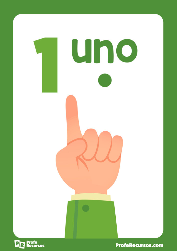 Número 1 para Imprimir